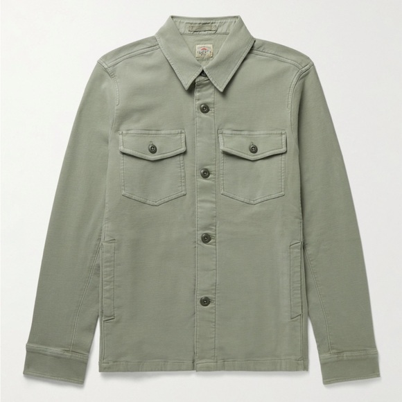 Faherty | Jackets & Coats | Faherty Shirt Jacket In Sage Green In Great ...